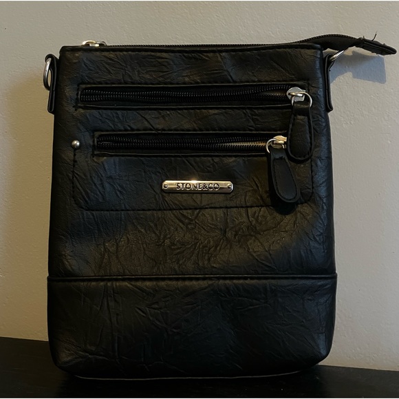 Stone & Co. | Bags | Stone Co Nancy 3bagger Convertible Crossbody Black ...